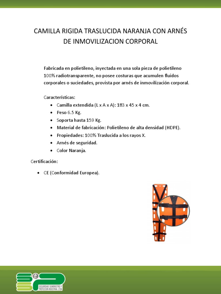 Ficha Tecnica Camilla | PDF
