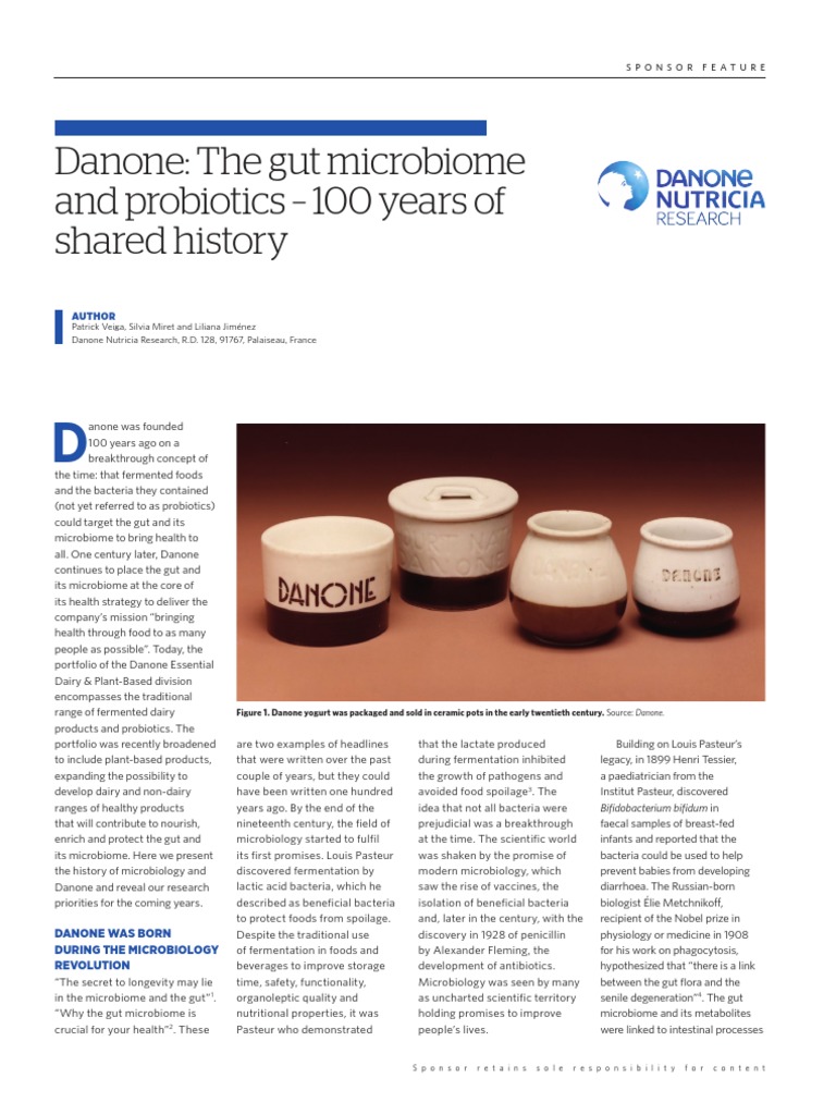 Danone: The Gut Microbiome and Probiotics - 100 Years of Shared History ...