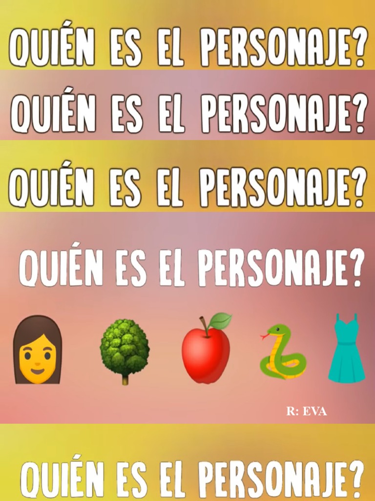 ¿Quién Es El Personaje? | PDF