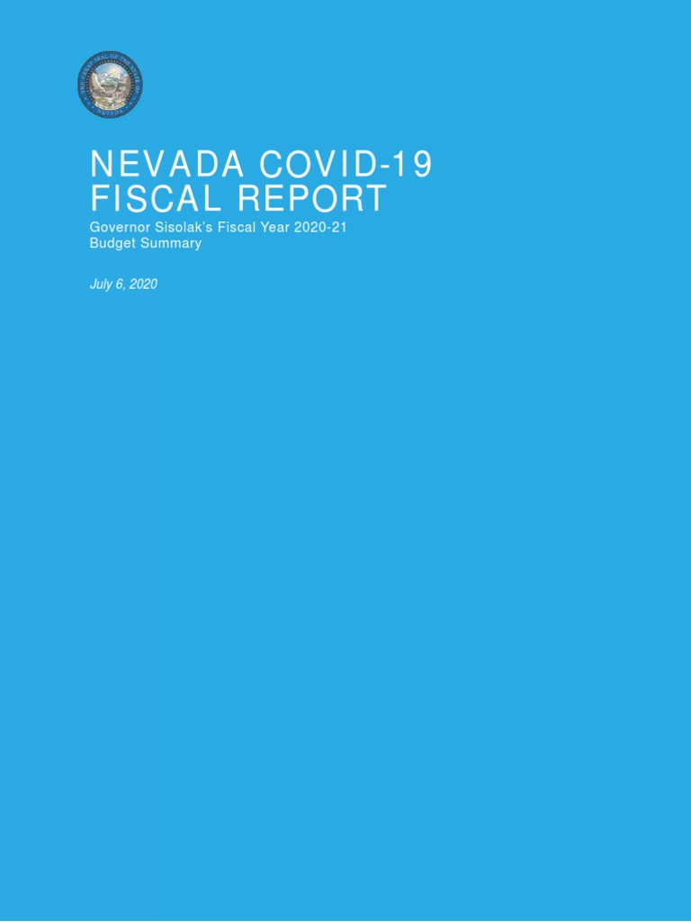 Nevada COVID-19 Fiscal Report | PDF | Unemployment In The United States ...