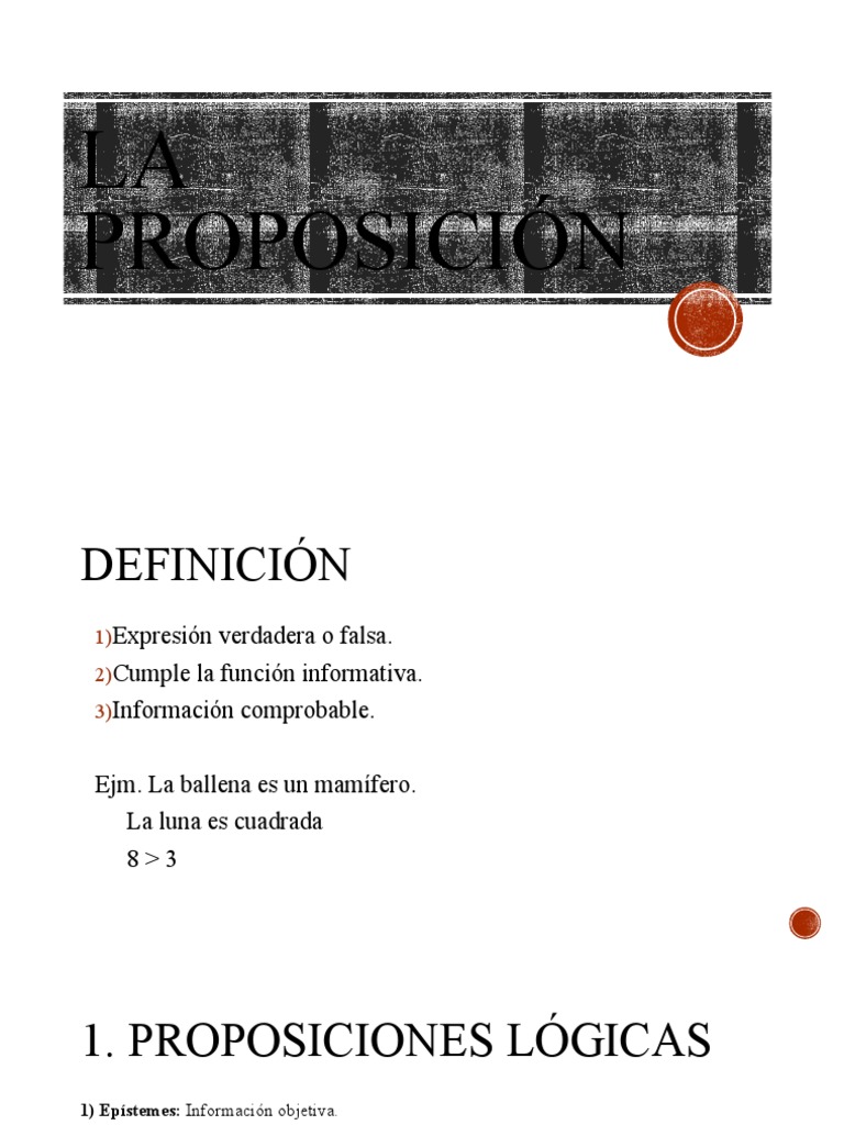 La Proposición | PDF | Proposición | Lógica