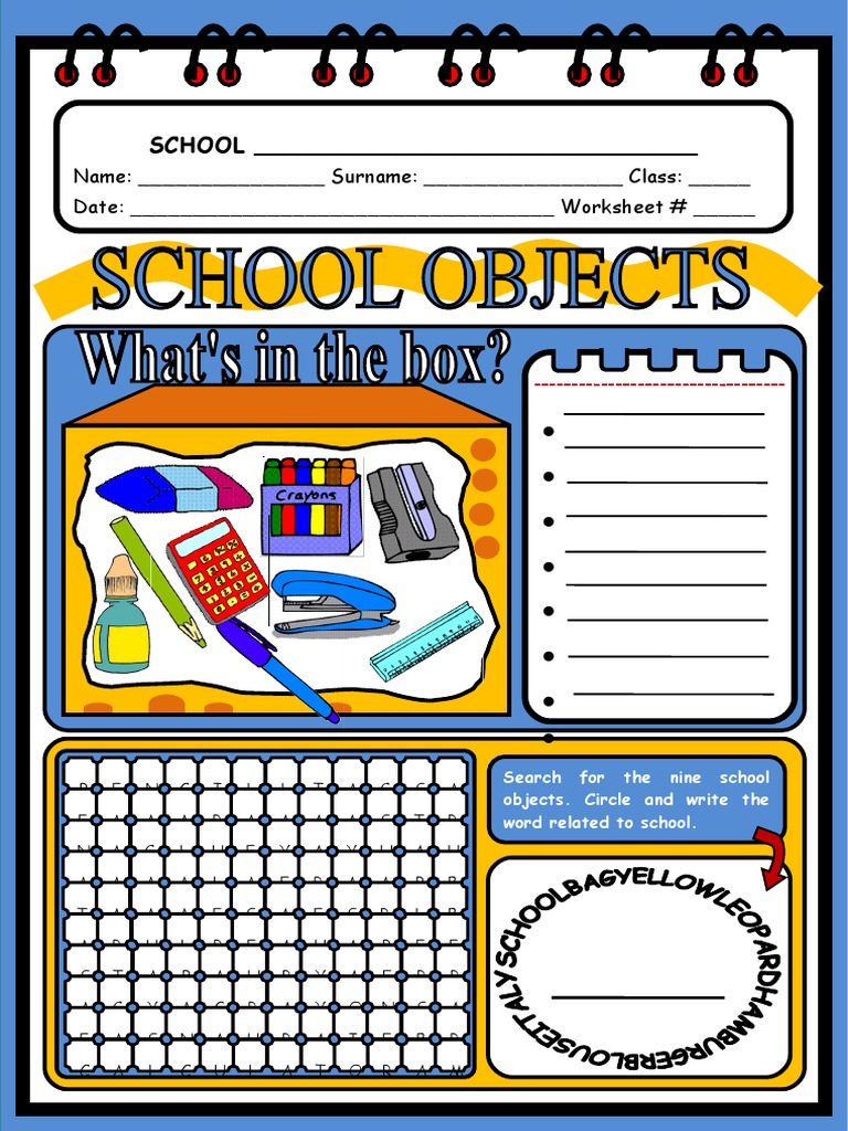 School Objects | PDF