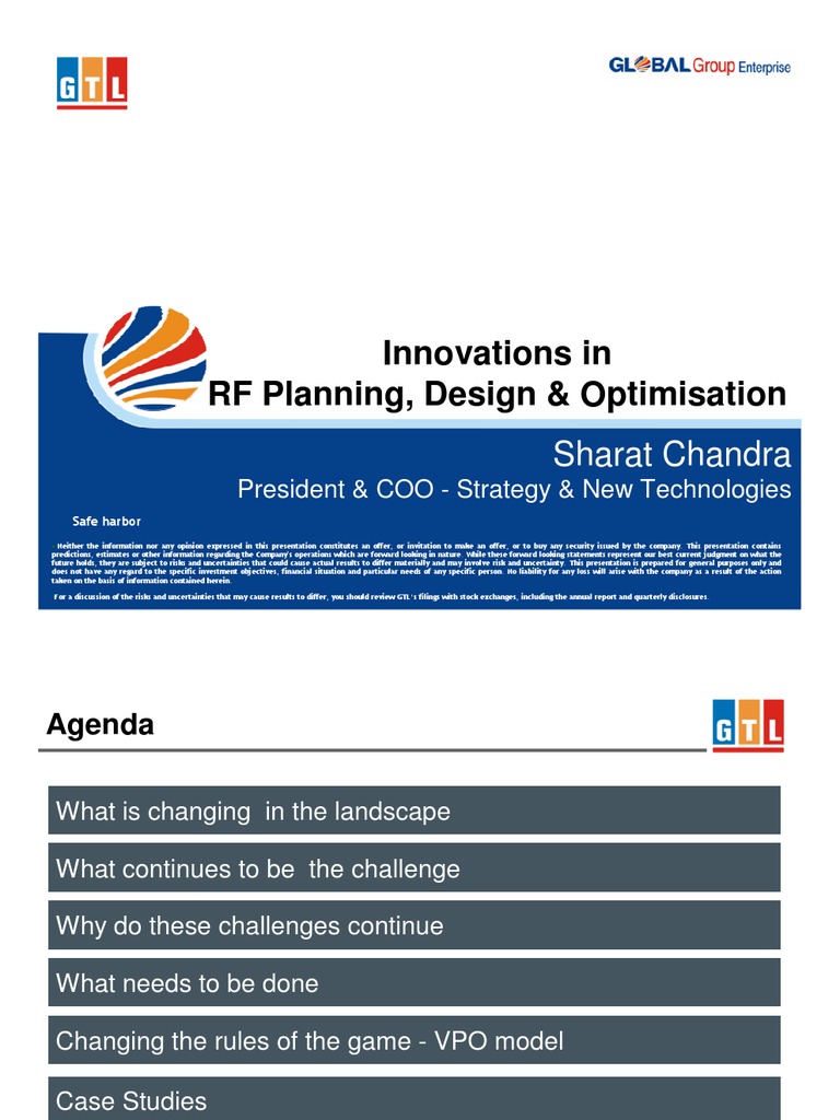 Innovations in RF Planning, Design & Optimisation: Sharat Chandra ...