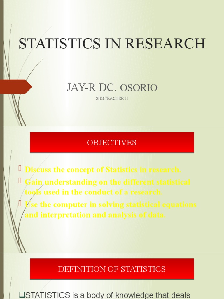 Statistics in Research Explained | PDF | Statistics | Student's T Test