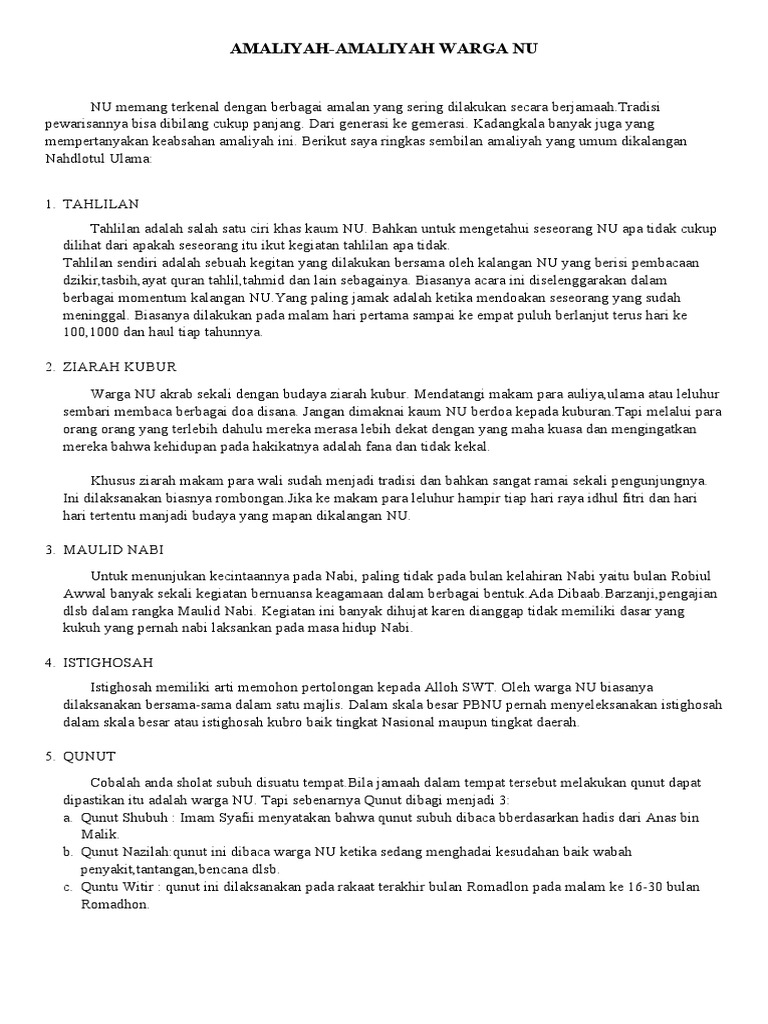 Materi Aswaja Kelas 7 | PDF