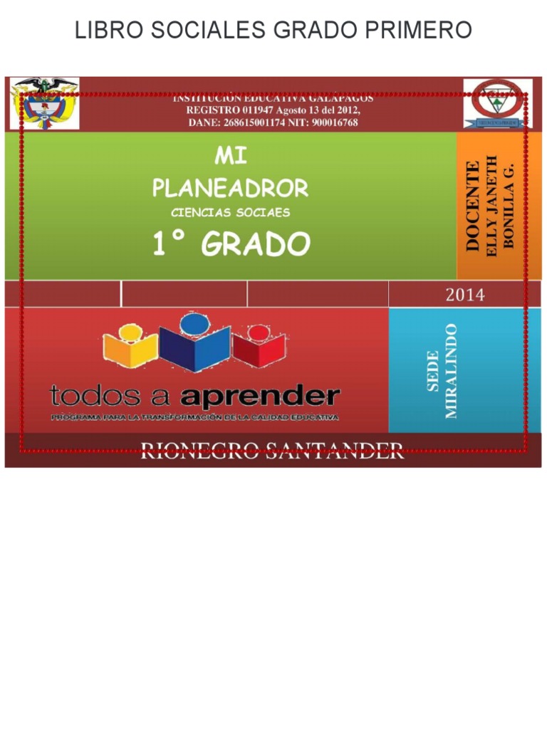 Planeador Sociales Grado Primero | PDF