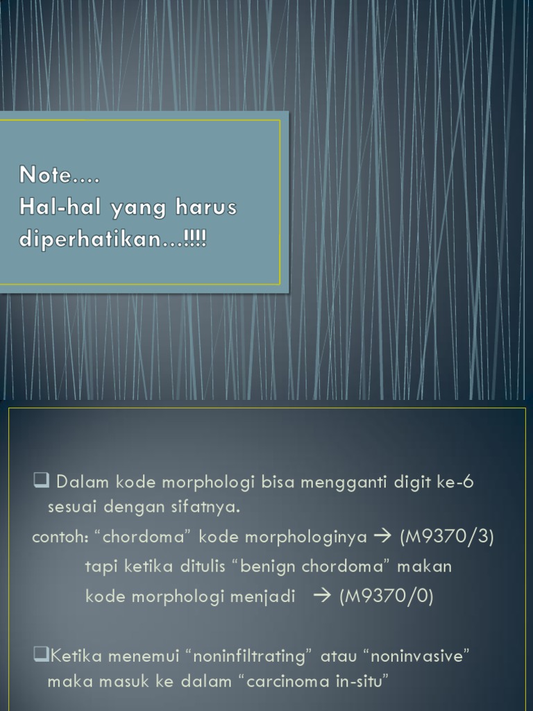 Panduan Kode Morfologi Medis | PDF
