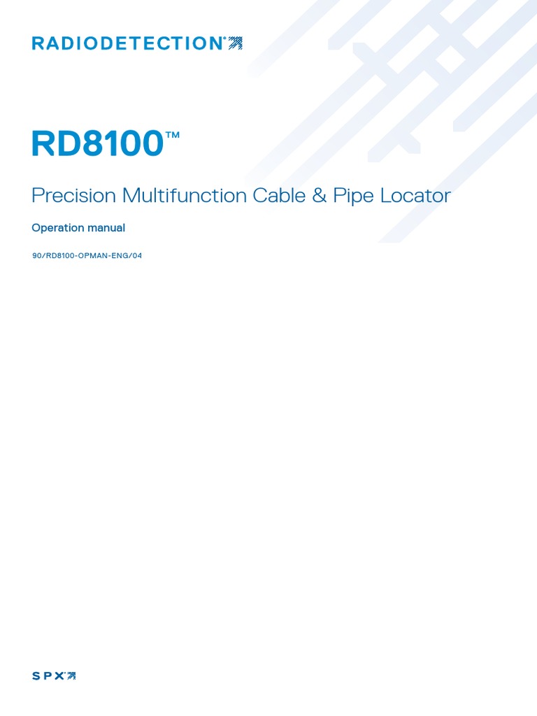 rd8100 Opman Eng - 04 PDF | PDF | Electromagnetic Interference | Bluetooth