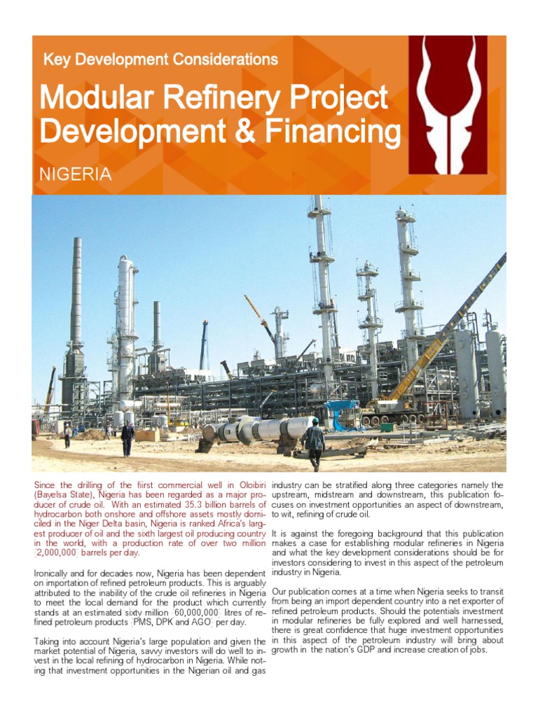 Development & Financing Modular Refinery Project: Nigeria | Download ...