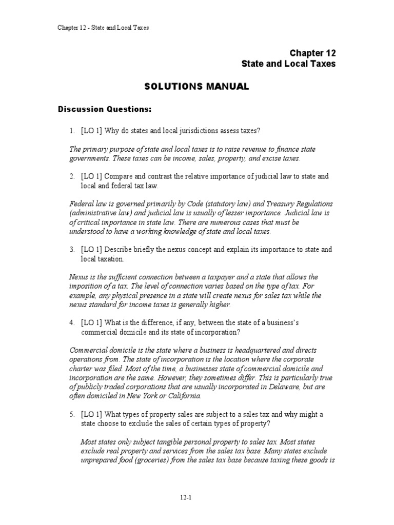 Chapter 12 All | PDF | Sales Taxes In The United States | Use Tax
