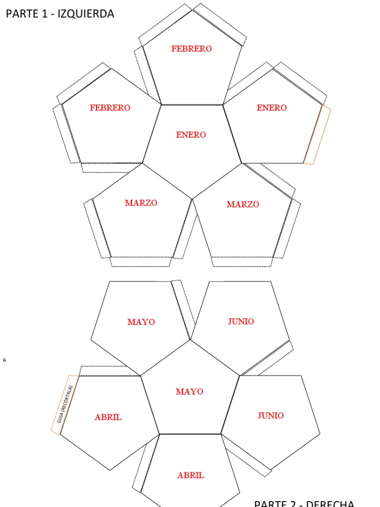 Plantilla Dodecaedro | PDF