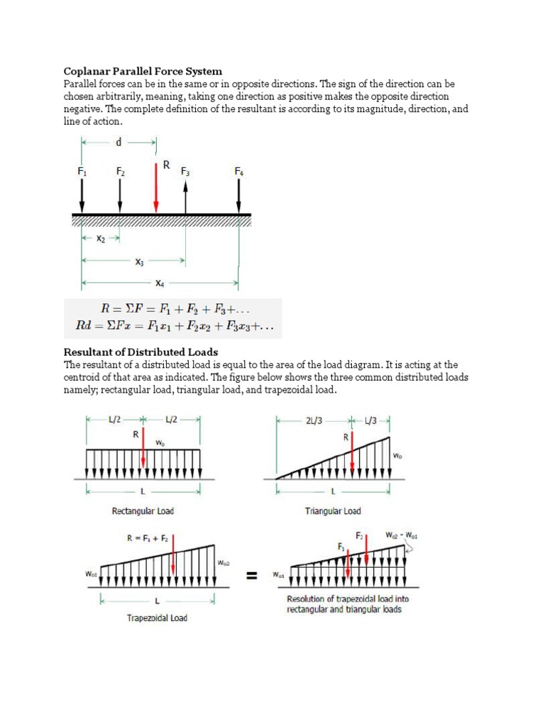 Coplanar Parallel Force System | PDF | Truss | Force