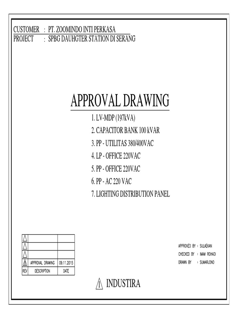 Approval Drawing: Industira | PDF