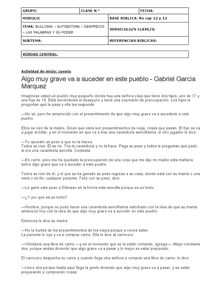Bullying y el Poder de las Palabras | PDF | Autoestima | Perfume