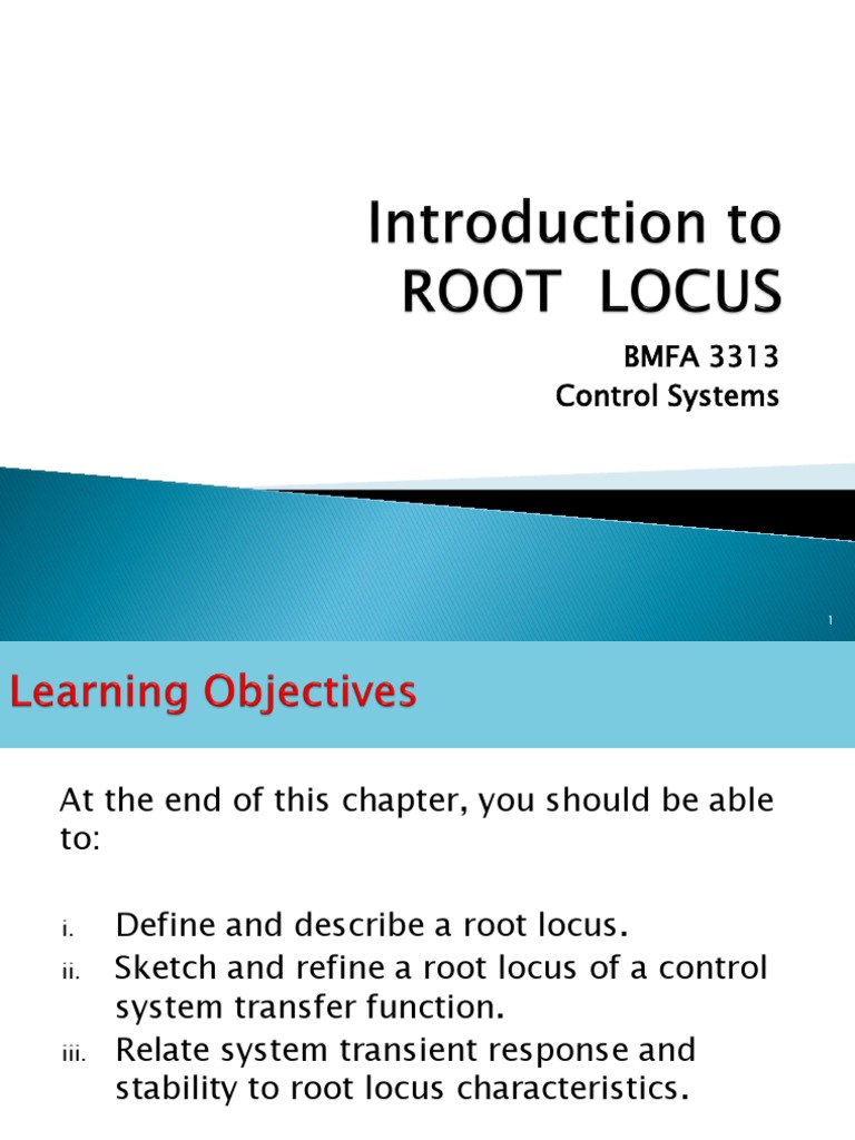 Intro ROOT LOCUS | PDF | Control Theory | Mathematical Analysis
