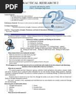 Practical Research 1 Quarter 1 Module 1 Nature and Inquiry of Research ...