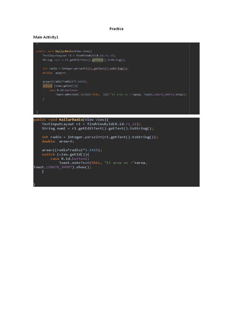 Practica Android App with Activities, Layouts and SQLite Database | PDF | Android (Operating ...