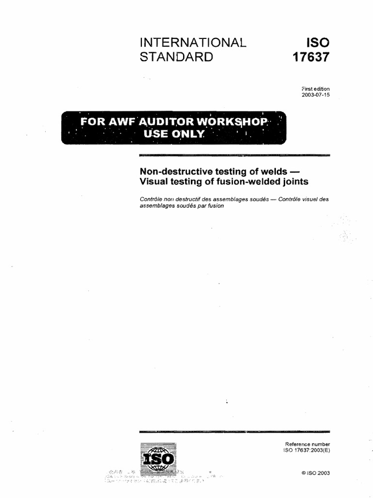 2 Iso 17637 PDF | PDF | International Organization For Standardization ...