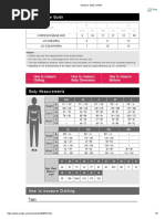 Uniqlo Size Chart Men Lengkap PDF | PDF | Waist