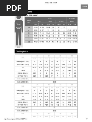 Uniqlo Shirts Size Chart MUJI Clothing Size Comparison: Japan Vs. US