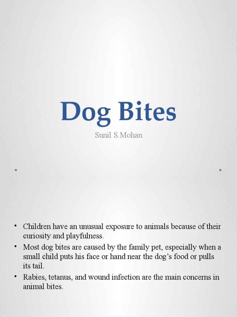 Guidelines for the Treatment and Prevention of Dog Bites and Rabies ...