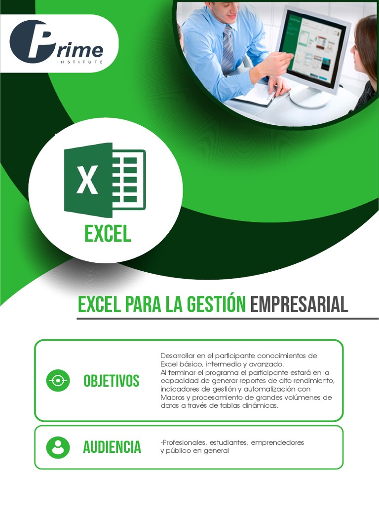 Brochure Excel | PDF | Macro (informática) | Microsoft Excel
