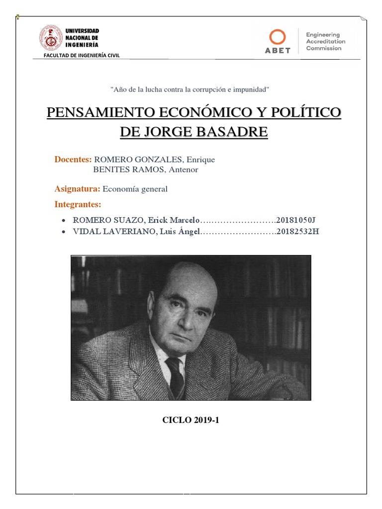 Pensamiento Ecnómico y Político de Jorge Basadre | PDF | Science | Ciencia humana