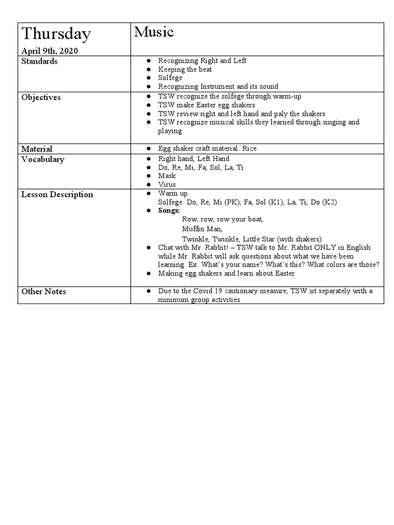 Muisc - 4.9.20 | PDF | Language Arts & Discipline | Foreign Language ...