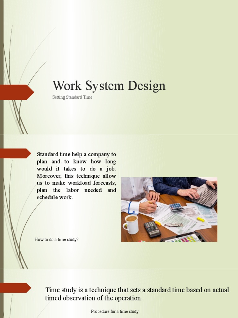 Work System Design: Setting Standard Time | PDF | Accuracy And ...