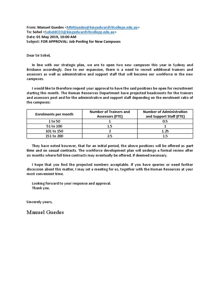 Assessment Emails Task 3 | PDF | Recruitment | Business