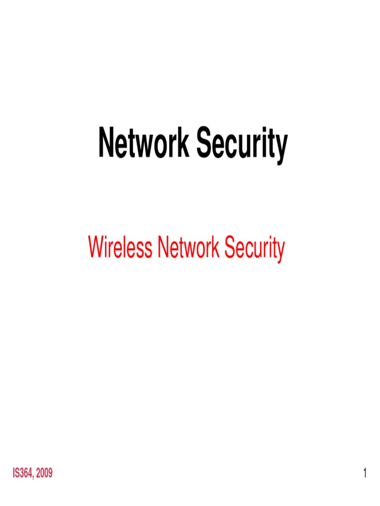 Wireless Network Security Guide | PDF | Wireless Lan | Computer Network