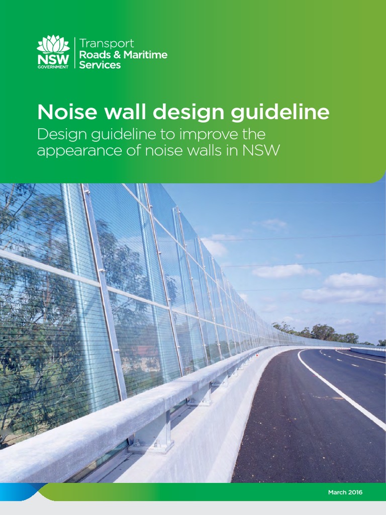 Design Guideline To Improve The Appearance of Noise Walls in NSW | PDF ...