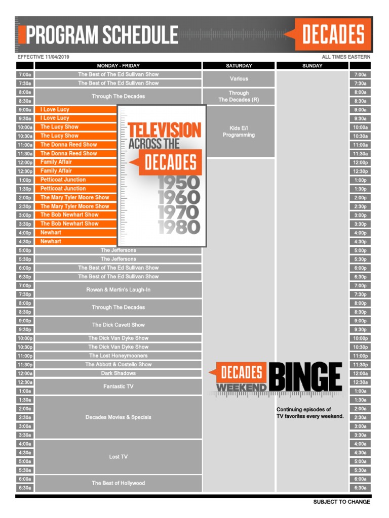 dMNRE-1573143910-DECADES Program Grid ET As of WO 11-4-19 | PDF ...