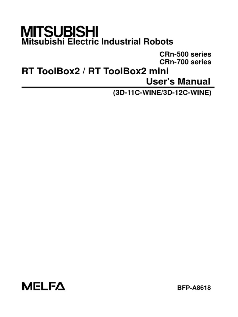 RT ToolBox2 Users Manual PDF | PDF | Computer Program | Programming