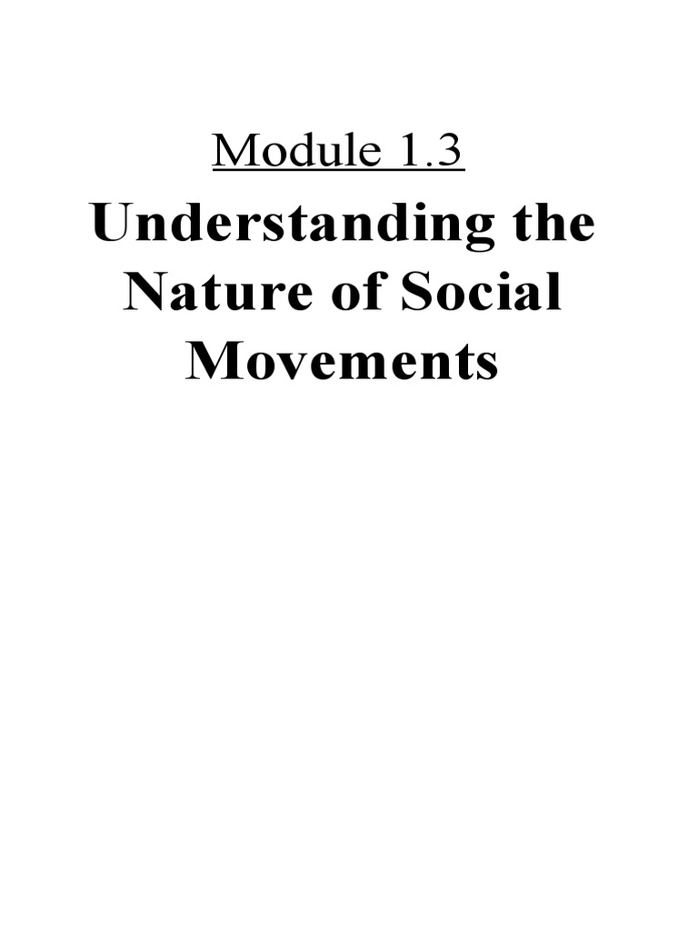 Understanding The Nature of Social Movements | PDF | Socialization ...