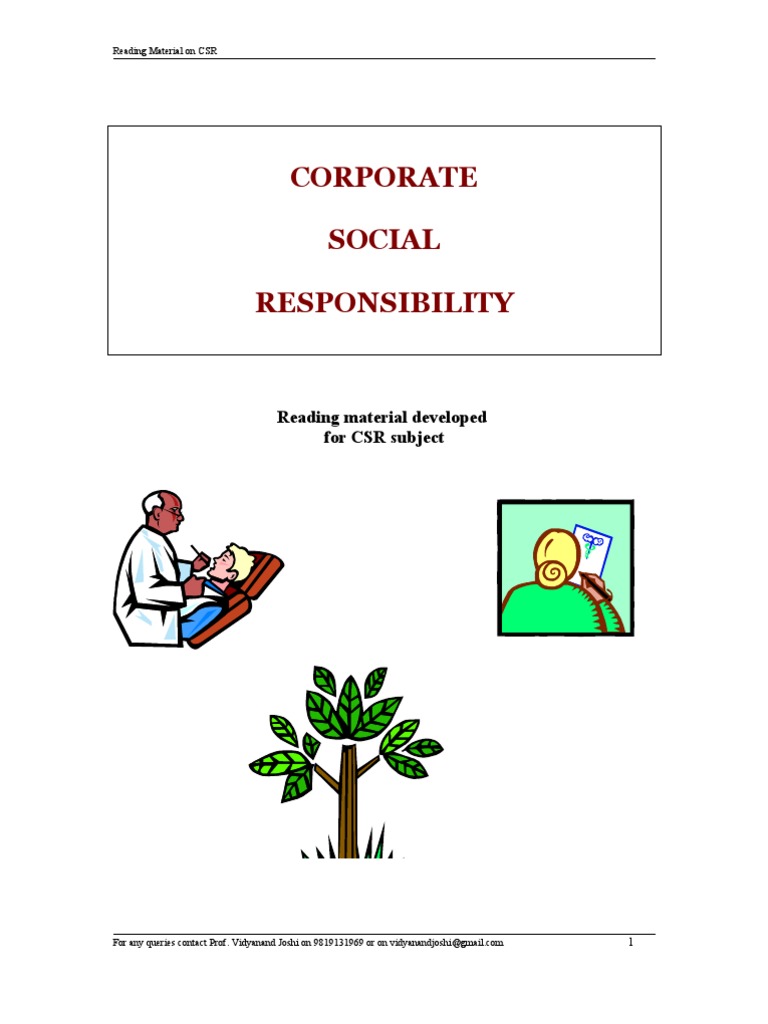 CSR Notes For Students | PDF | Corporate Social Responsibility ...