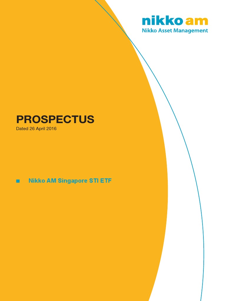 STI ETF Prospectus | PDF | Stock Market Index | Securities (Finance)