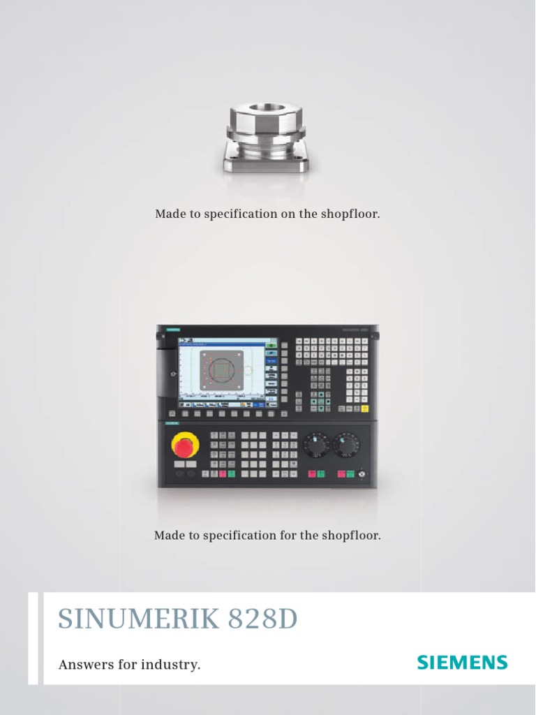 Siemens 828D PDF | PDF | Machining | Numerical Control