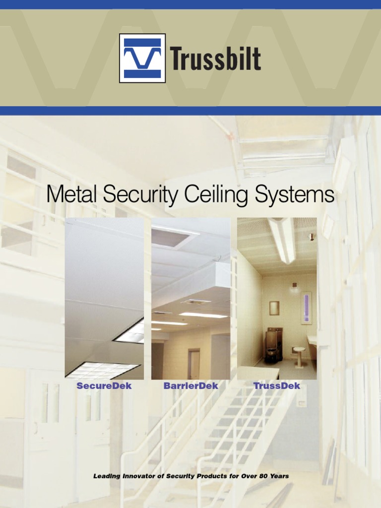 Metal Security Ceiling Systems: Securedek Barrierdek Trussdek | PDF ...