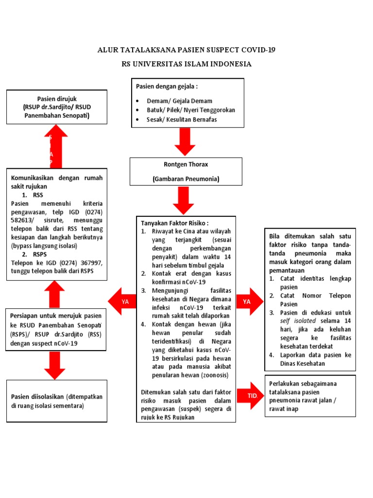 Alur Tatalaksana Pasien Suspect Covid | PDF