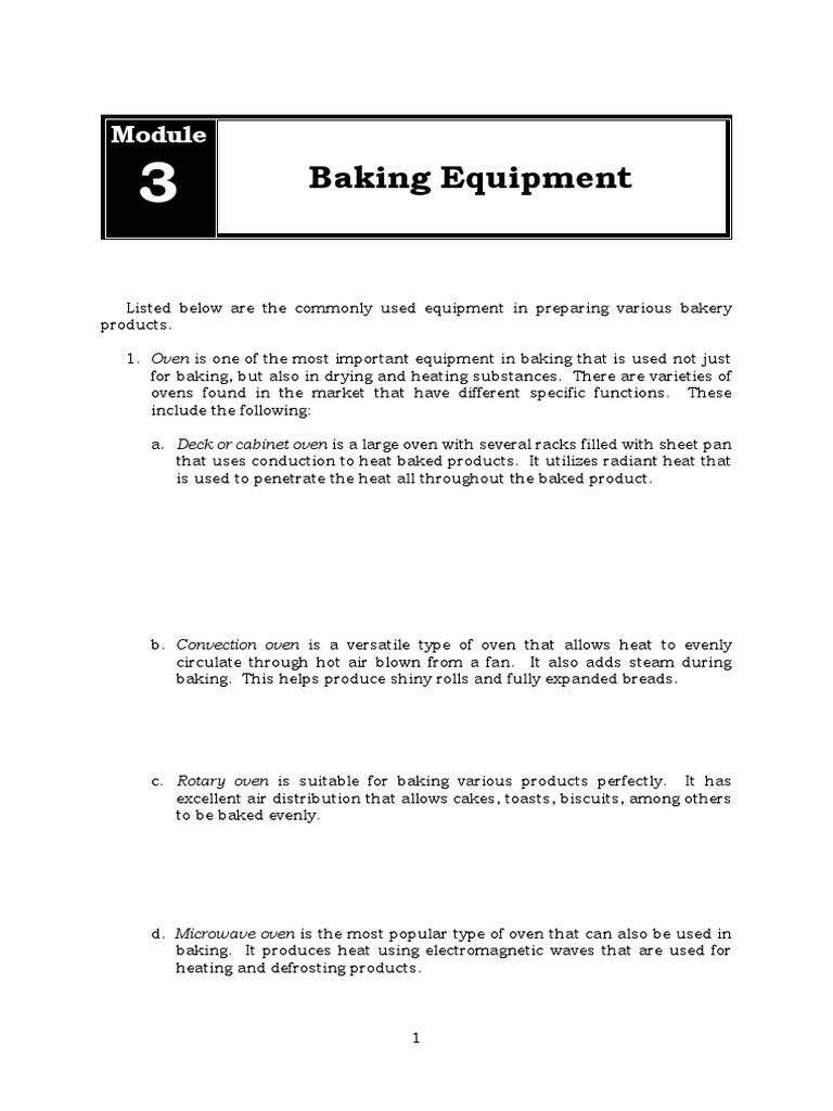 Module 3 Bread and Pastry PDF | PDF | Dough | Baking