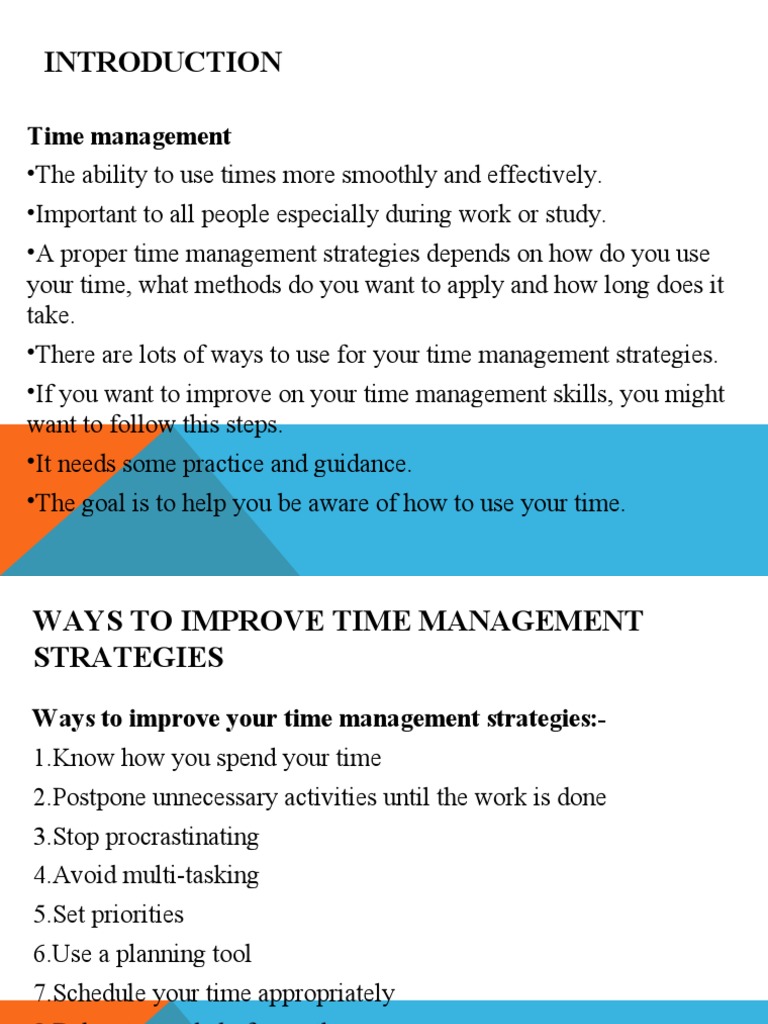 Time Management | PDF | Time Management | Professional Skills