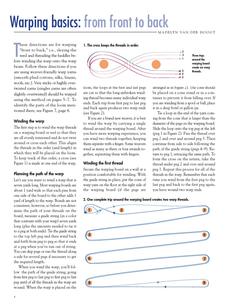 Warping Front To Back | PDF | Loom | Yarn
