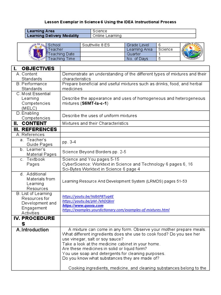 Online Lesson Exemplar in Science 6 Pinky and Maribel. | PDF ...