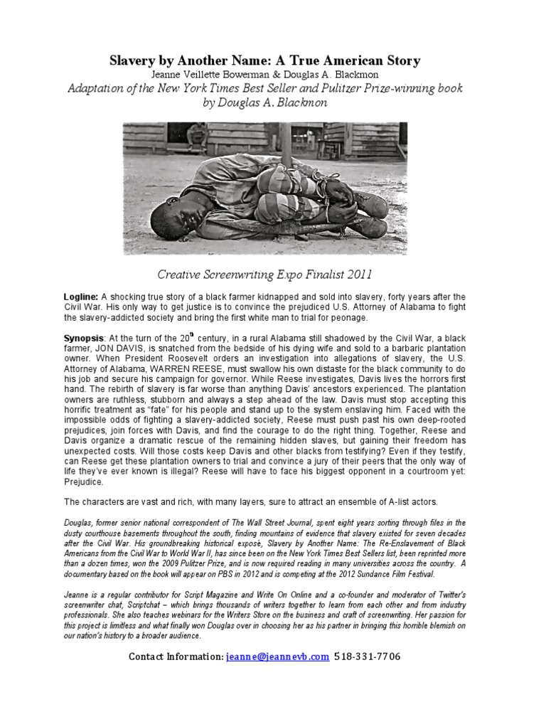 SLAVERY BY ANOTHER NAME - Adaptation of The Pulitzer Prize-Winning Book ...