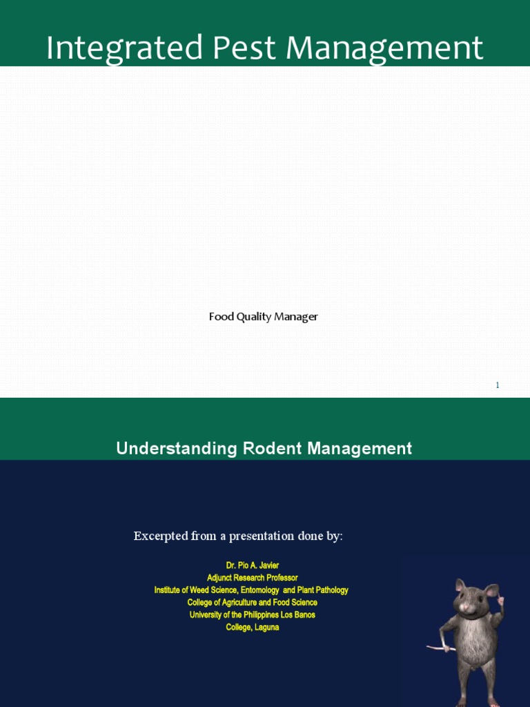 Integrated Rodent Management: Understanding Rodent Biology and Their ...