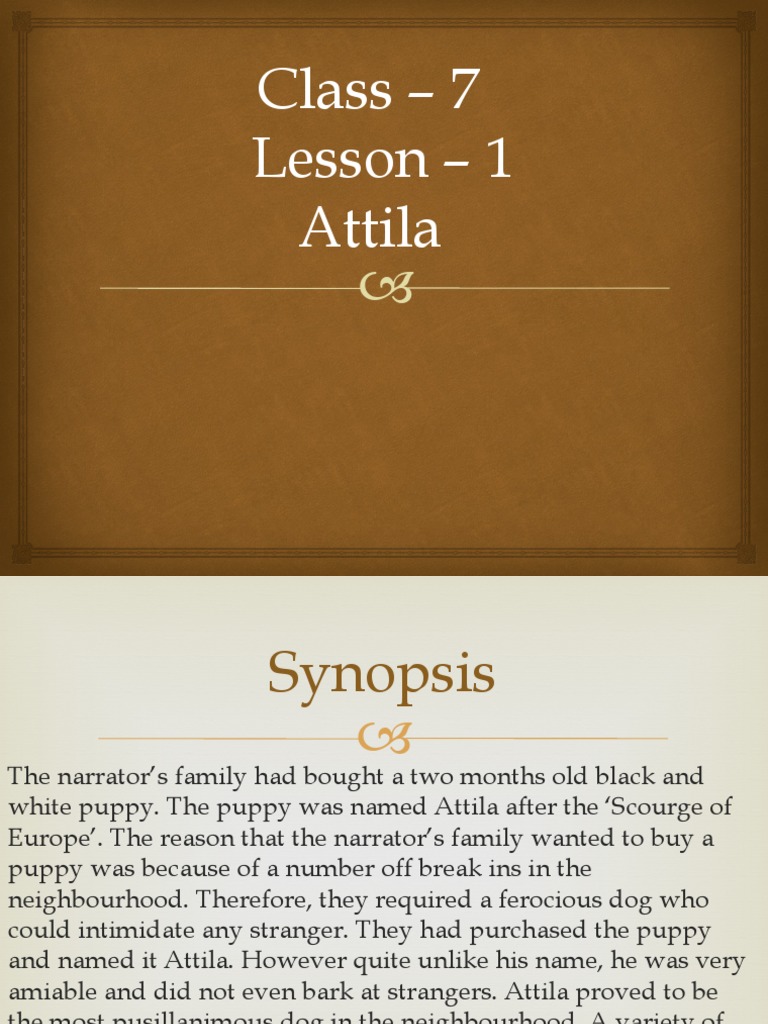 Class - 7 Lesson - 1 Attila | PDF