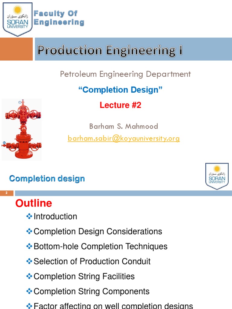 Petroleum Engineering Lecture on Completion Design | PDF | Casing ...