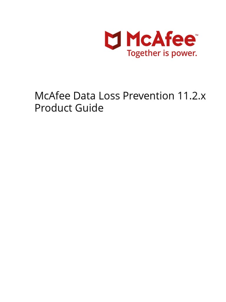 Mcafee Data Loss Prevention 11.2.x Product Guide 6-16-2020 | PDF ...