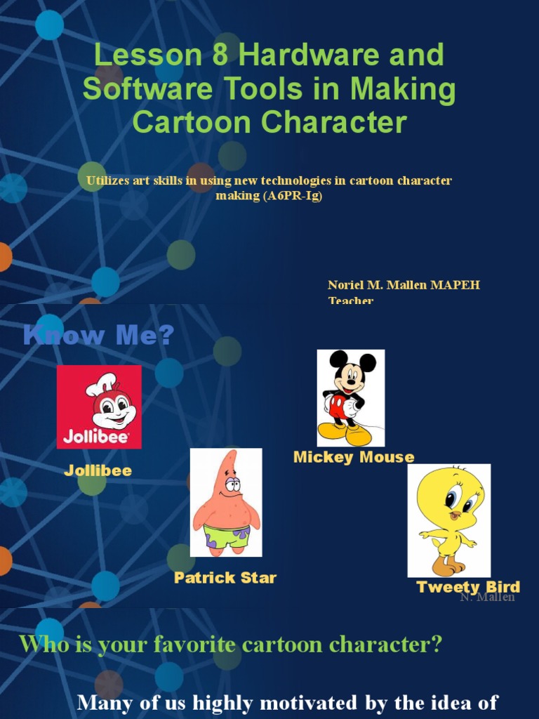 Lesson 8 Hardware and Software Tools Used in Making Cartoon | Download ...